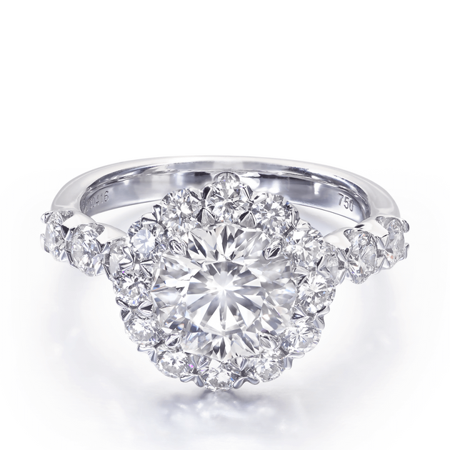 Round Crisscut® Diamond Engagement Ring – Greis Jewelers