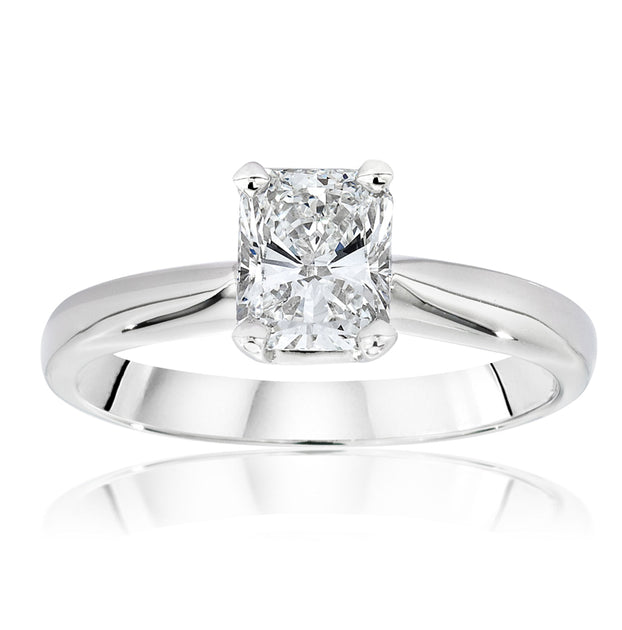 Radiant Cut Diamond Solitaire Engagement Ring – Greis Jewelers